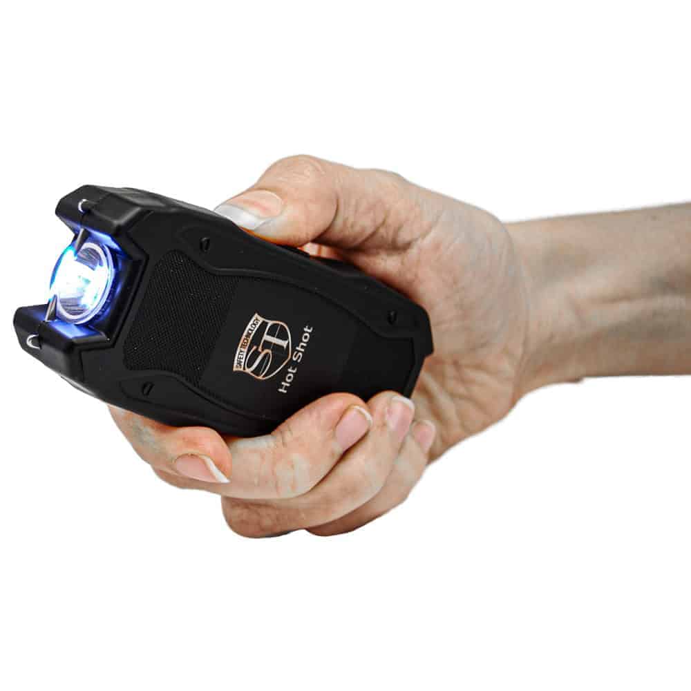 Hot Shot Stun Gun/Flashlight and Battery Meter | Safety Technology